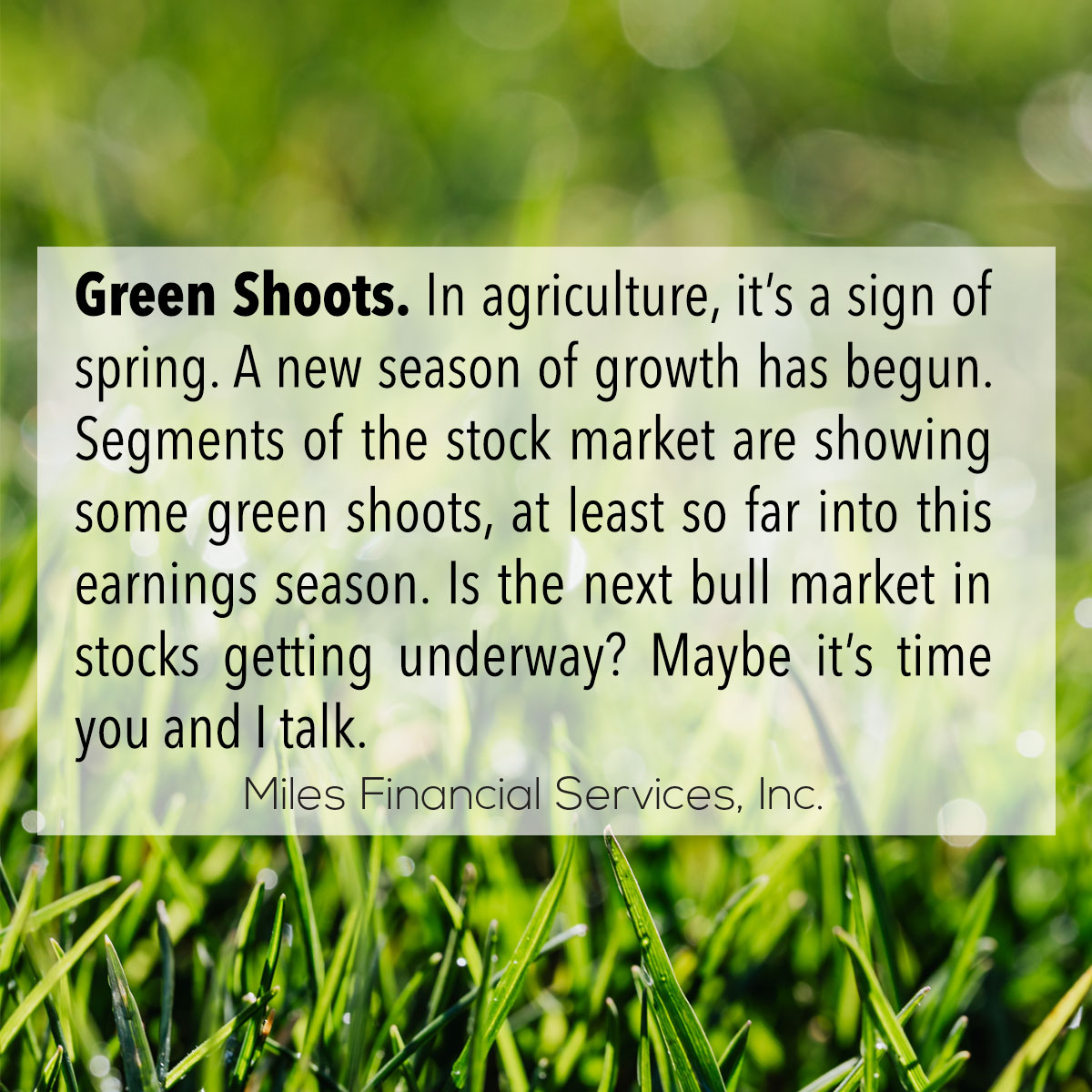 May 2023 - Miles Financial Services, Inc.